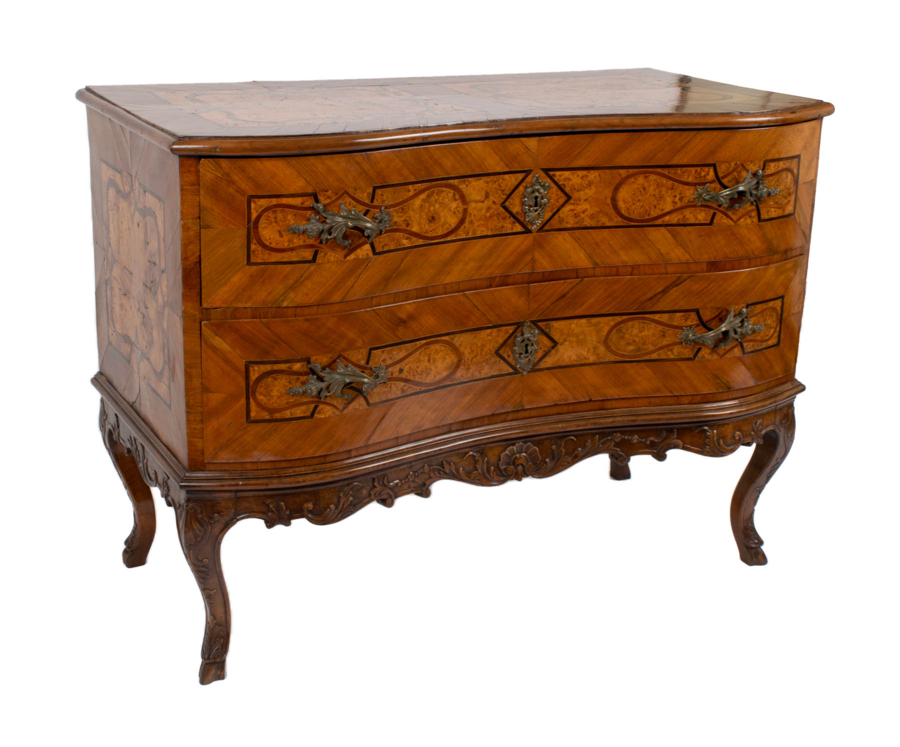 Robert Morrissey Antiques: Italian Rococo Parquetry Chest of Drawers, c. 1760