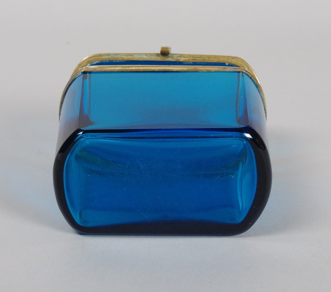 Robert Morrissey Antiques: French Blue Glass Dresser Box