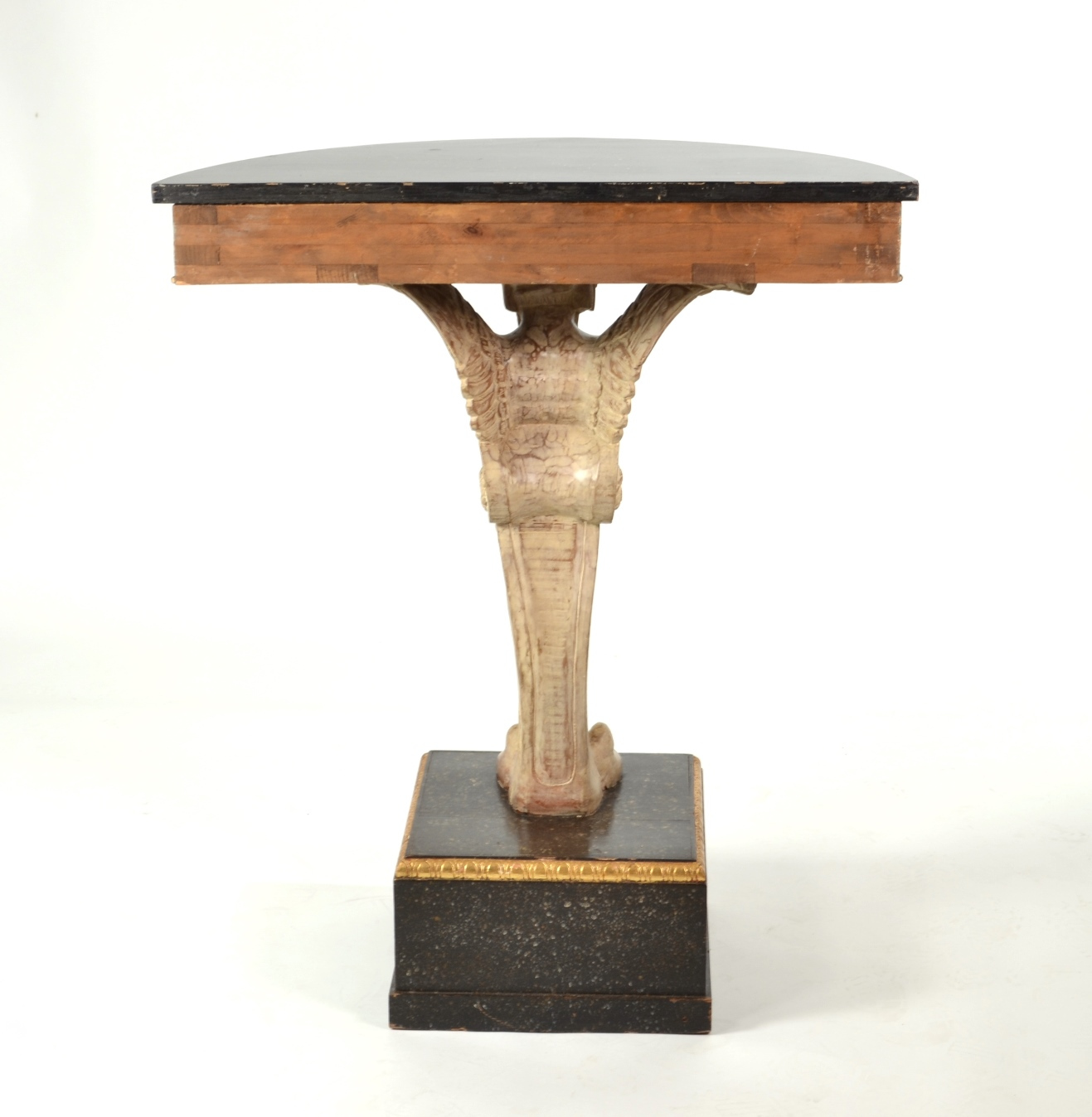 Robert Morrissey Antiques: Pair of Carved and Painted Demilune Console ...