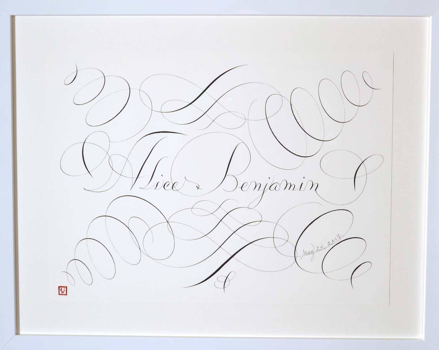 Robert Morrissey Antiques: Commissioned Calligraphy